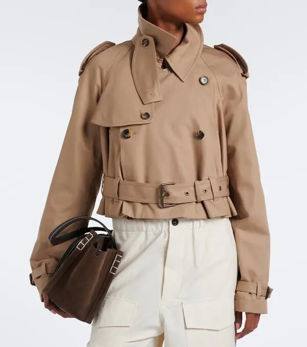 JW Anderson Cropped Cotton Trench Coat
