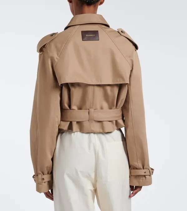 JW Anderson Cropped Cotton Trench Coat