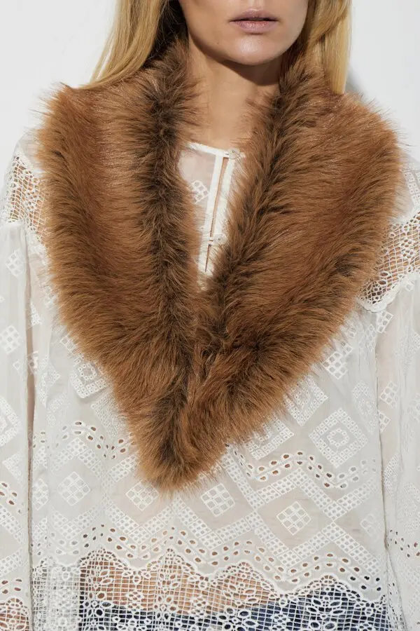 Munthe Voida" Faux Fur Scarf