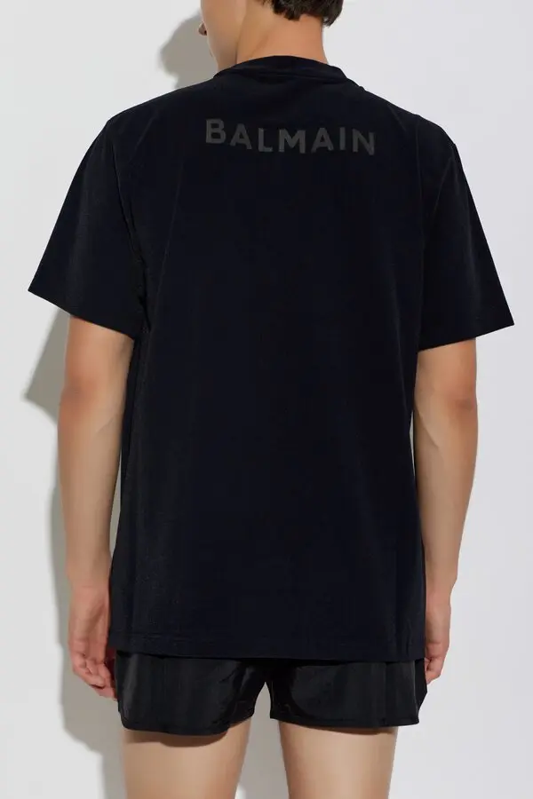 Balmain T-shirt With Embroidered Logo