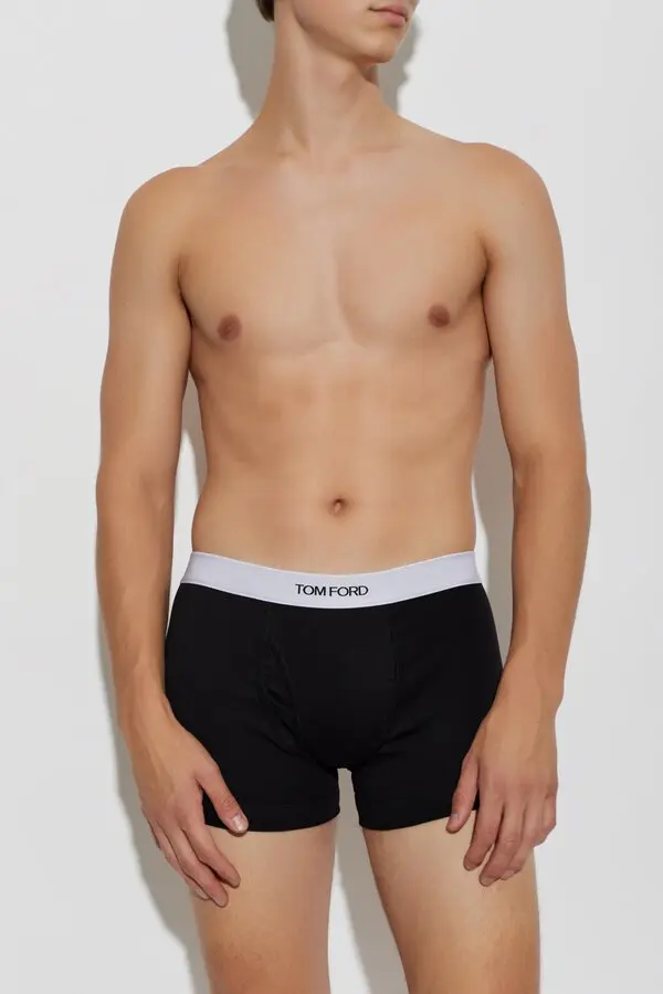 TOM FORD Cotton Boxers With Logo