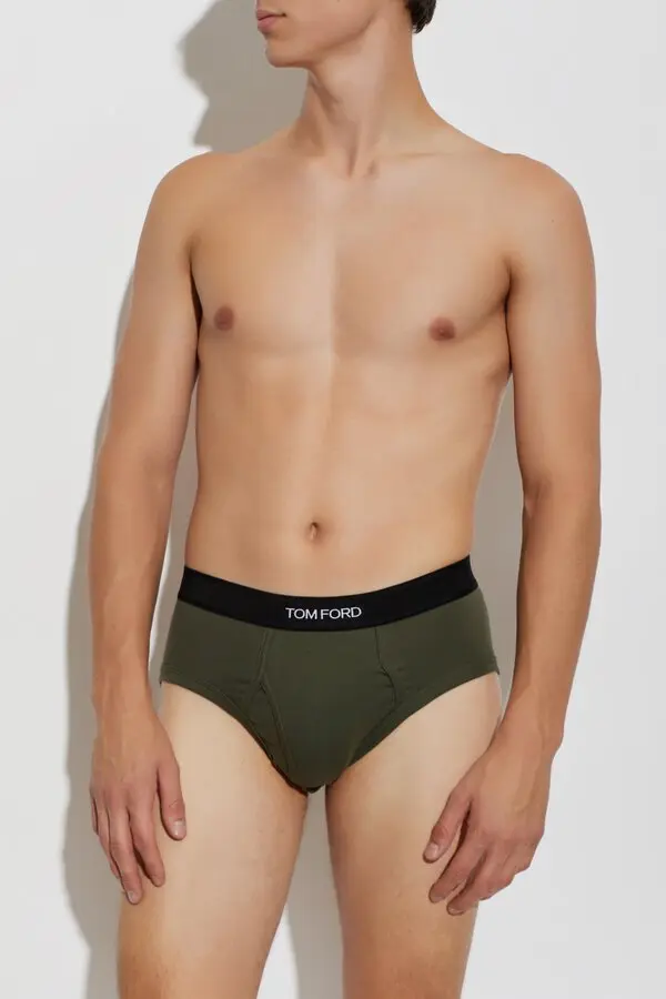 TOM FORD Two-pack Of Cotton Briefs With Logo