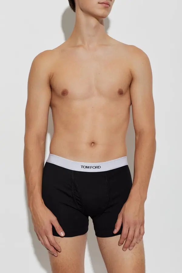 TOM FORD Two-pack Of Cotton Boxers With Logo