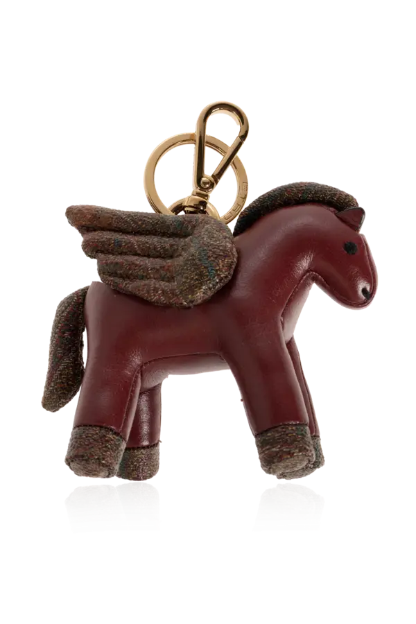 Etro Pegasus-shaped Keychain - Burgundy