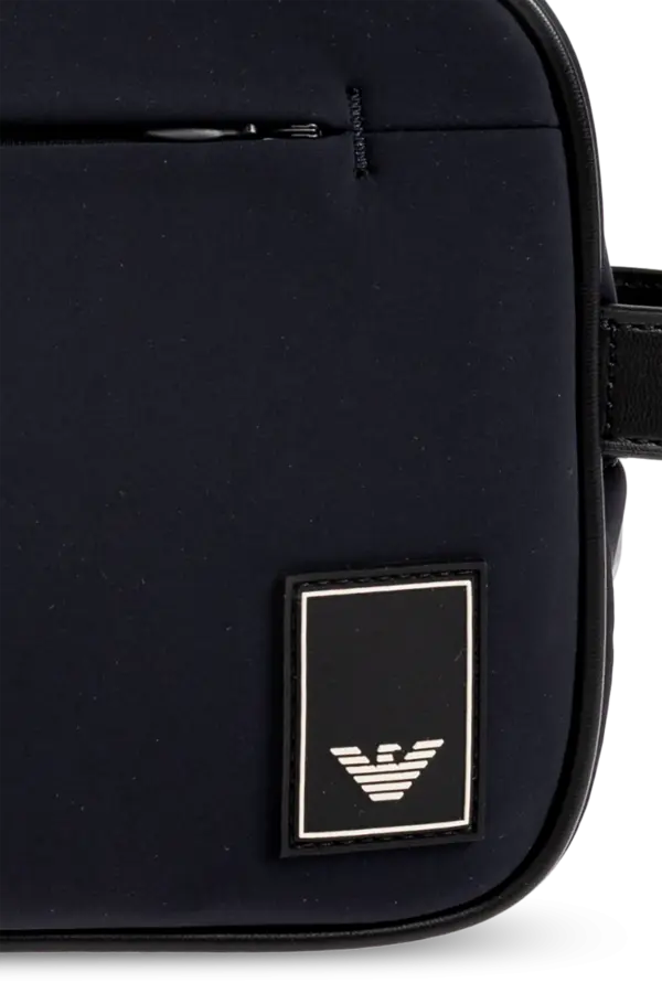 Emporio Armani Cosmetic Bag With Logo Appliqu