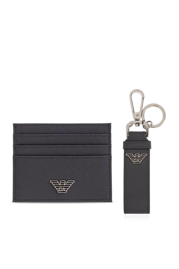 Emporio Armani Set: Card Case And Keychain