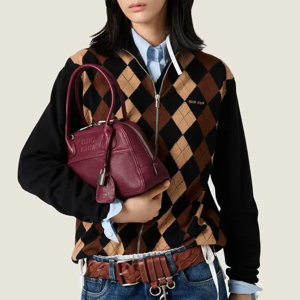 Miu Miu Vivant Nappa Leather Bag