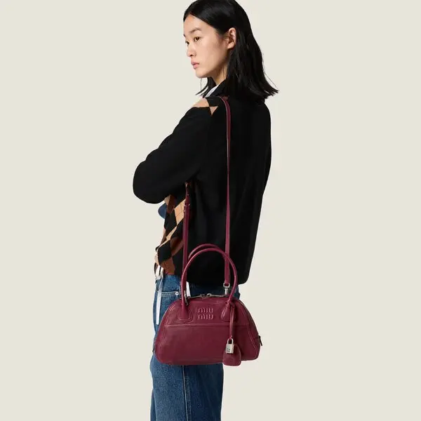 Miu Miu Vivant Nappa Leather Bag