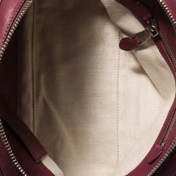 Miu Miu Vivant Nappa Leather Bag - Amaranth Red