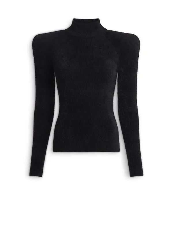 Balmain Fluffy Ribbed Knit Jumper