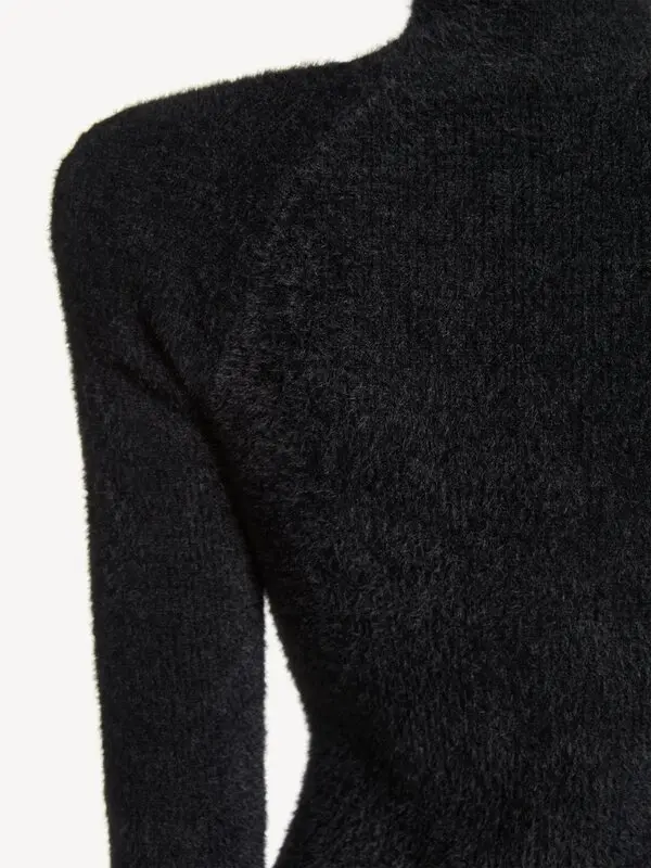 Balmain Fluffy Ribbed Knit Jumper