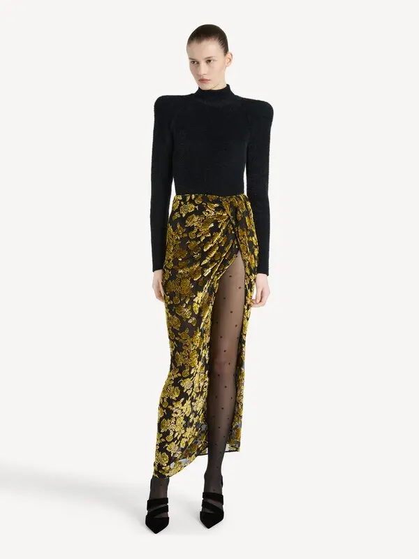 Balmain Fluffy Ribbed Knit Jumper