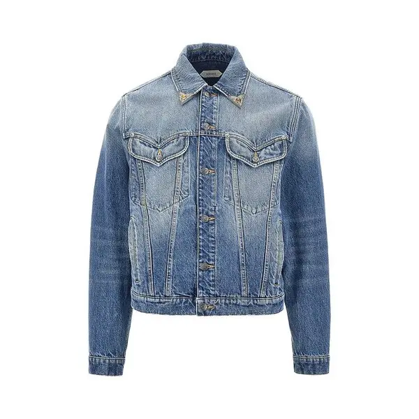 Versace Denim Jacket With Medusa Details