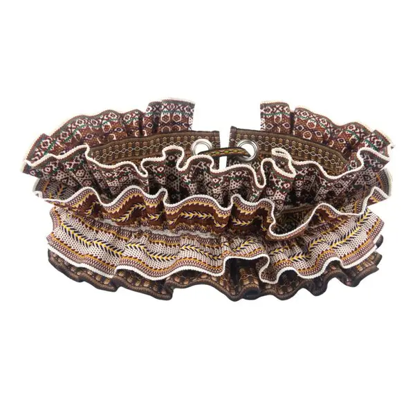 TAARACH & AMPERSAND Aintiuk Wide Woven Belt - Brown