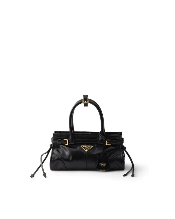 Prada Bonnie Leather Mini Bag - Black