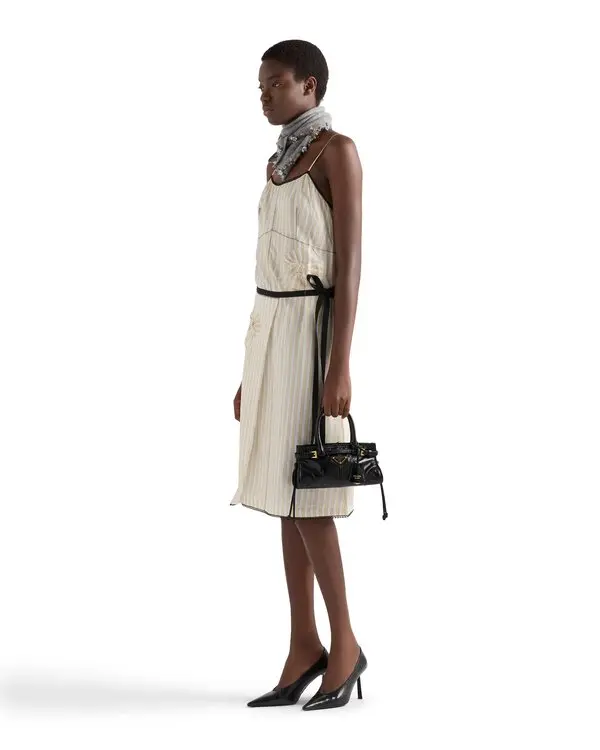 Prada Bonnie Leather Mini Bag - Black