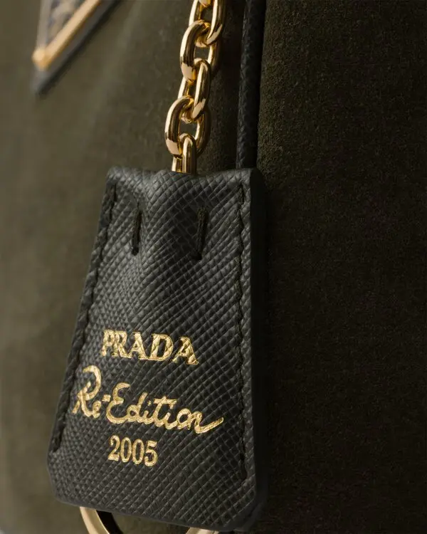 Prada Re-edition 2005 Suede Mini-bag - Green