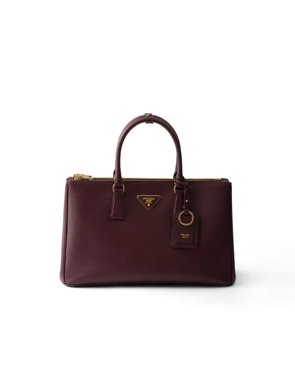 Prada Galleria Large Saffiano Leather Bag - Red
