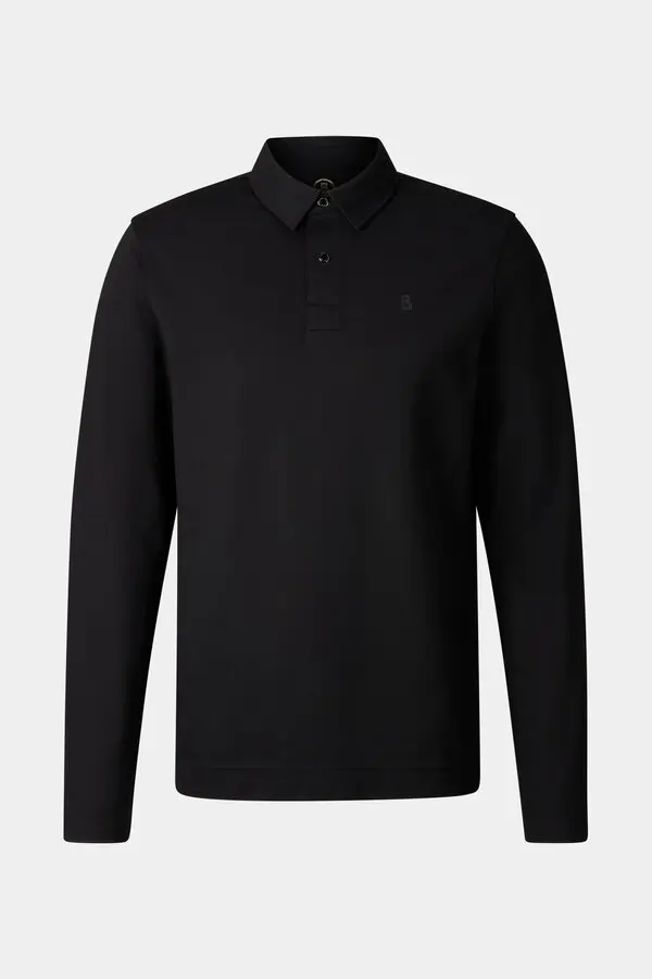 Bogner Timon Polo Long-sleeved Top - Black
