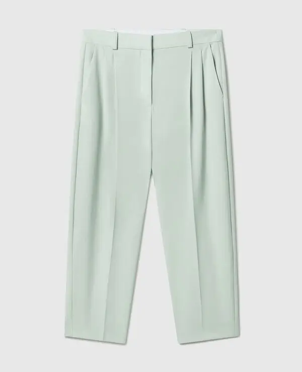 Stella McCartney Balloon Tailored Wool Trousers - Mint