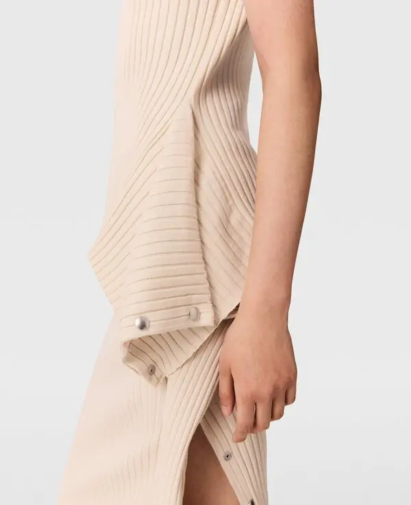 Stella McCartney Textured Knit Midi Skirt - Ivory