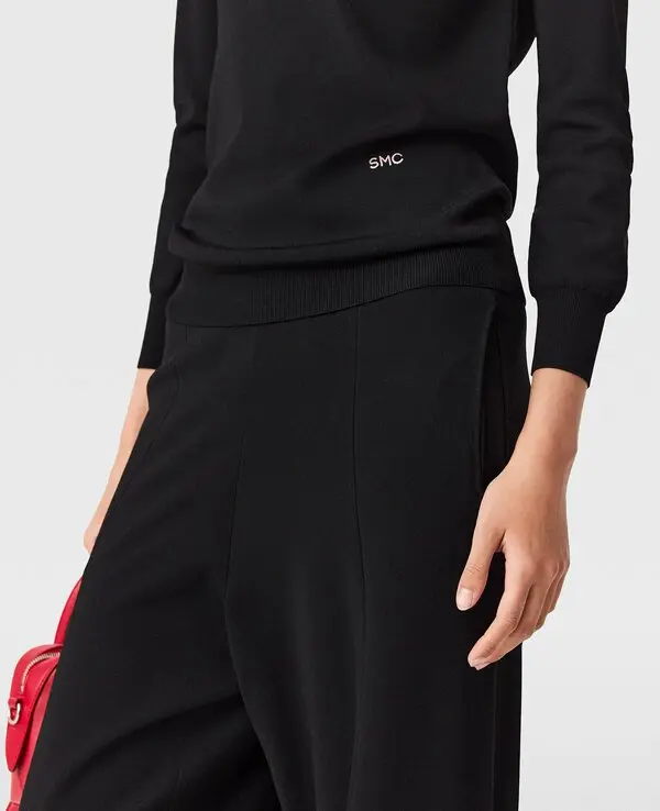 Stella McCartney Compact Knit Straight-leg Trousers