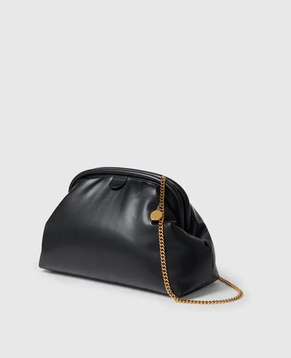 Stella McCartney Falabella Padded Soft Clutch - Black