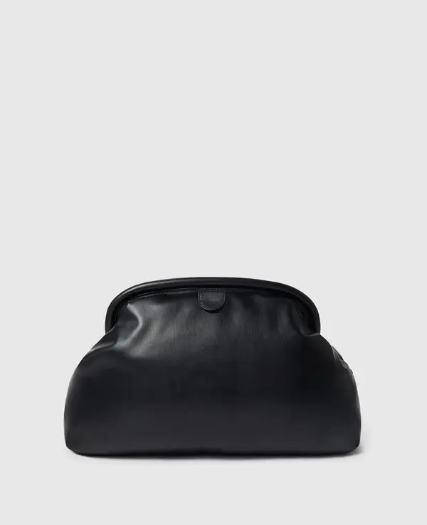 Stella McCartney Falabella Padded Soft Clutch - Black