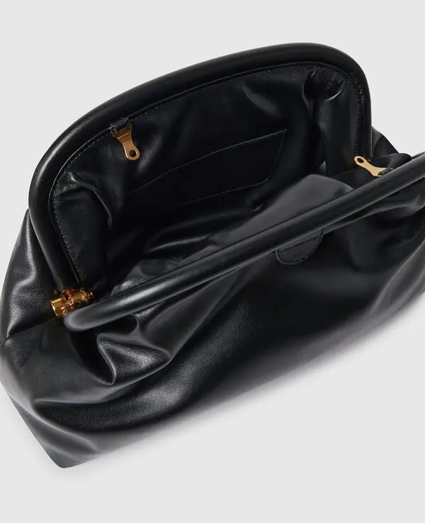 Stella McCartney Falabella Padded Soft Clutch - Black