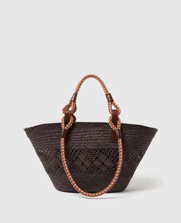 Stella McCartney Logo Small Rope Basket Bag