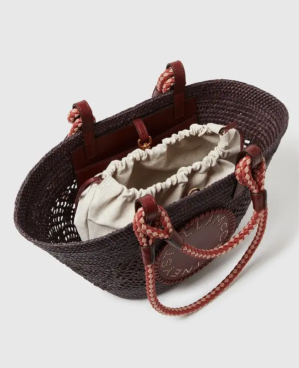 Stella McCartney Logo Small Rope Basket Bag