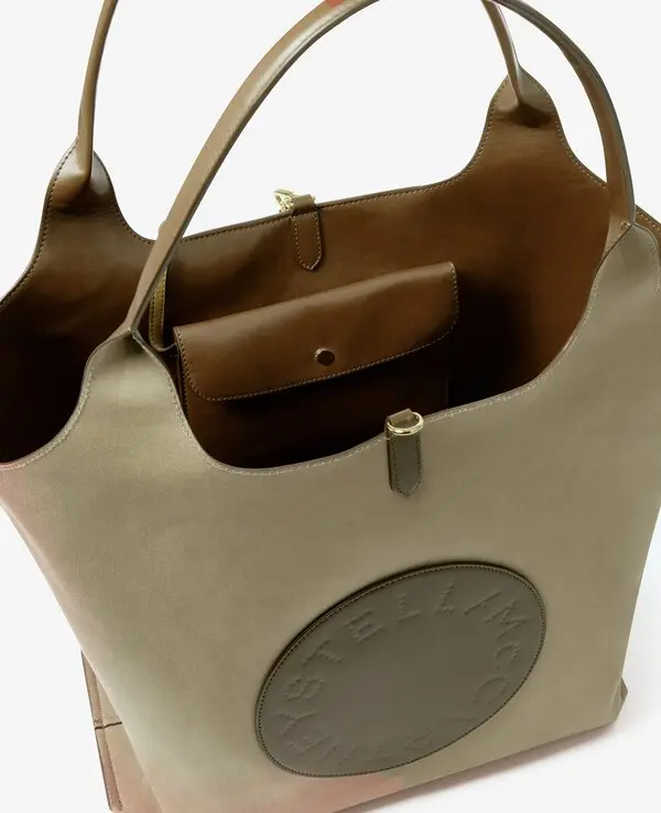 Stella McCartney Logo Reversible Tote Bag - Brown