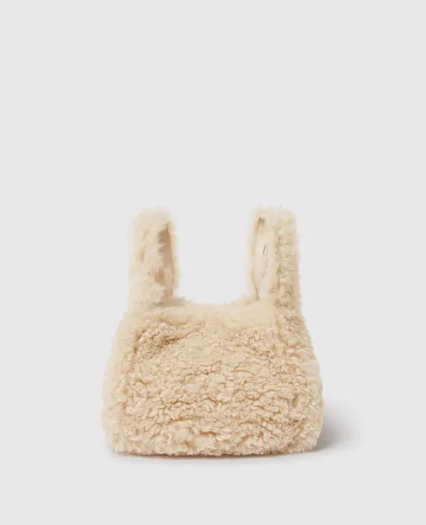 Stella McCartney Logo Double Shoulder Bag - Cream