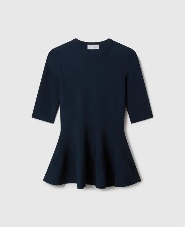 Stella McCartney Compact Knit Peplum Top
