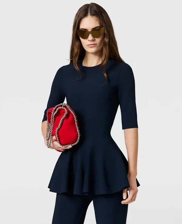 Stella McCartney Compact Knit Peplum Top