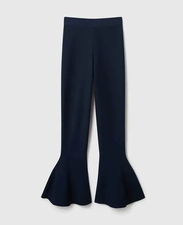 Stella McCartney Compact Knit Peplum Trousers