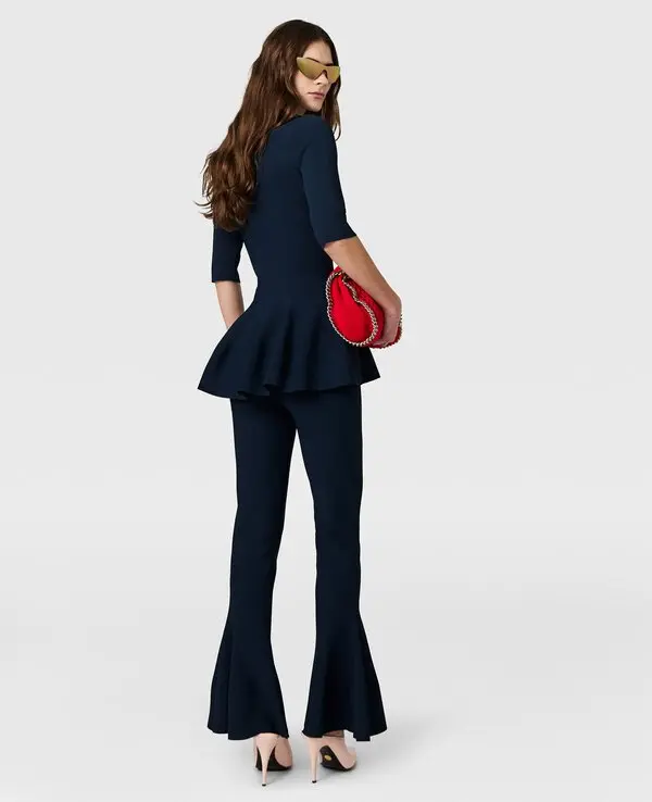Stella McCartney Compact Knit Peplum Trousers