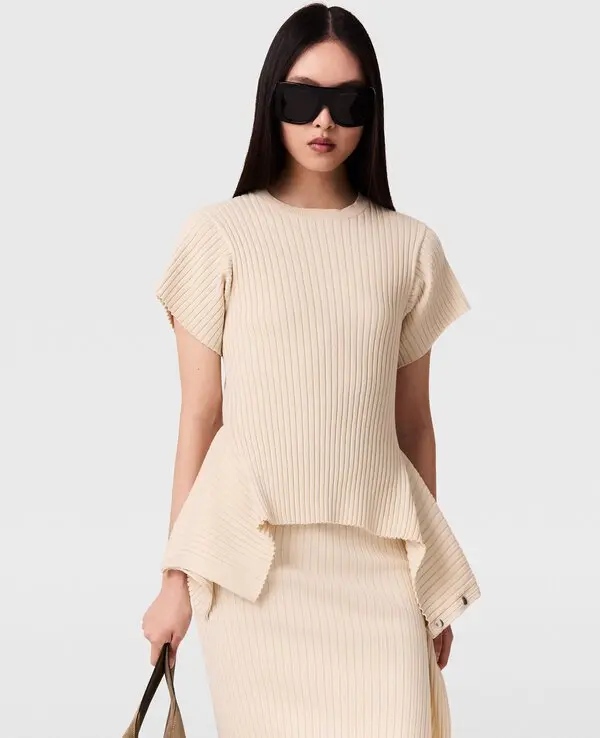 Stella McCartney Peplum Knit T-shirt