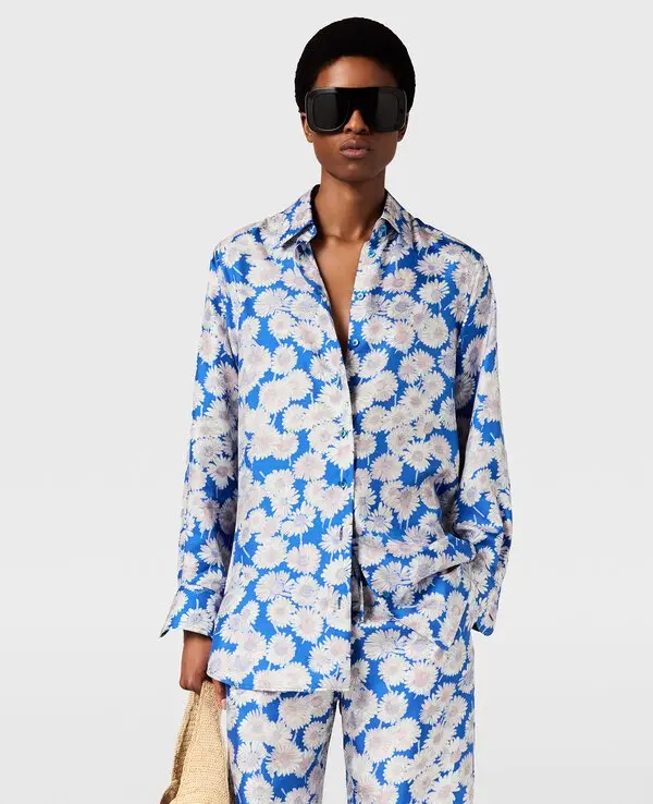 Stella McCartney Daisy Print Oversized Shirt