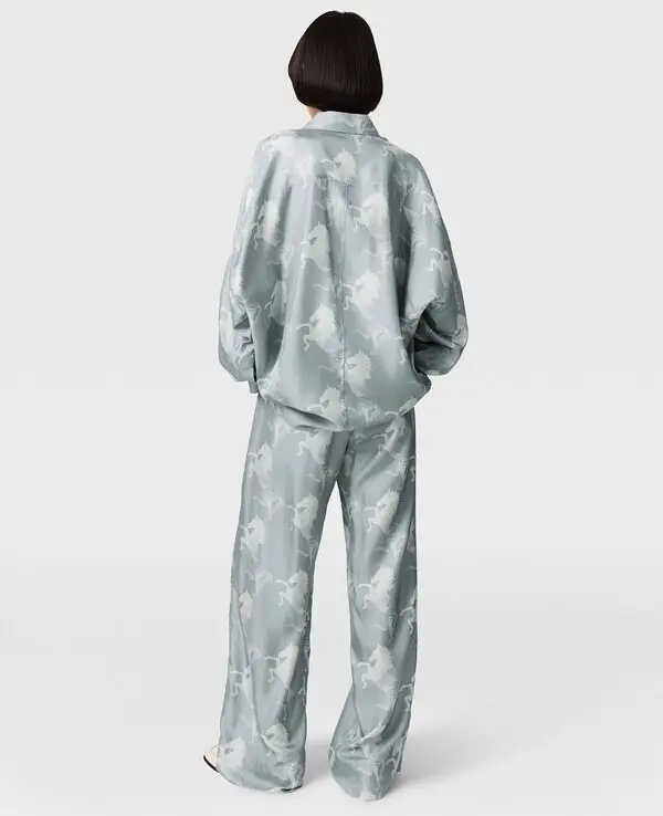 Stella McCartney Horse Print Silk Shirt
