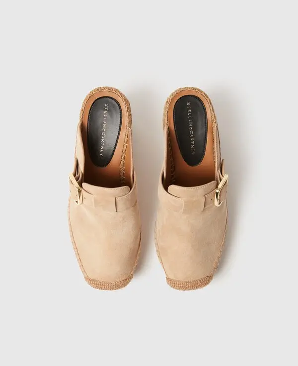 Stella McCartney Gaia Suede Clogs - Desert