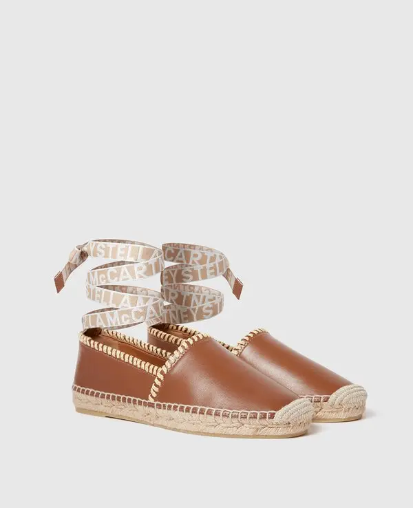 Stella McCartney Gaia Flat Sandals - Tan
