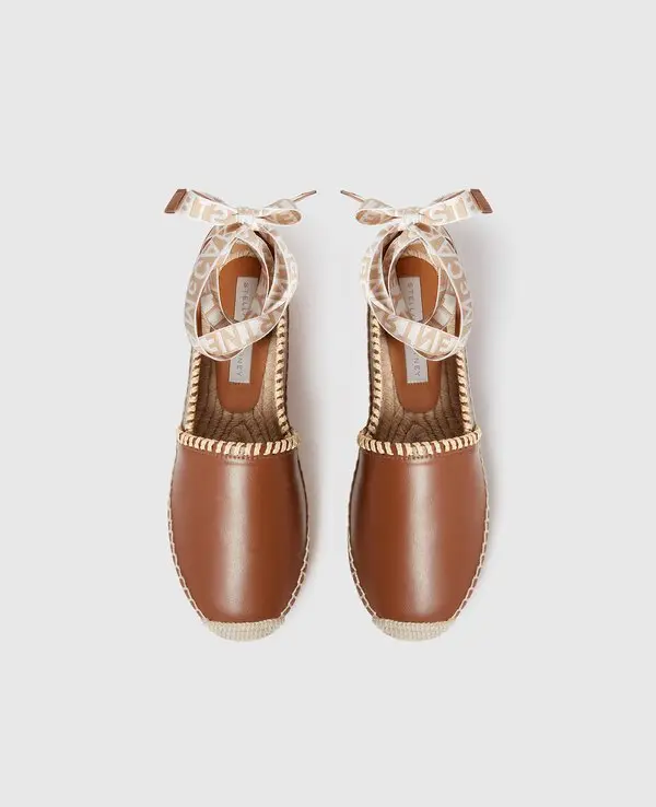 Stella McCartney Gaia Flat Sandals - Tan