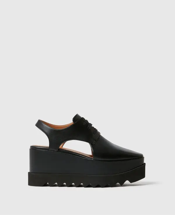 Stella McCartney Elyse Slingback Platform Shoes - Black
