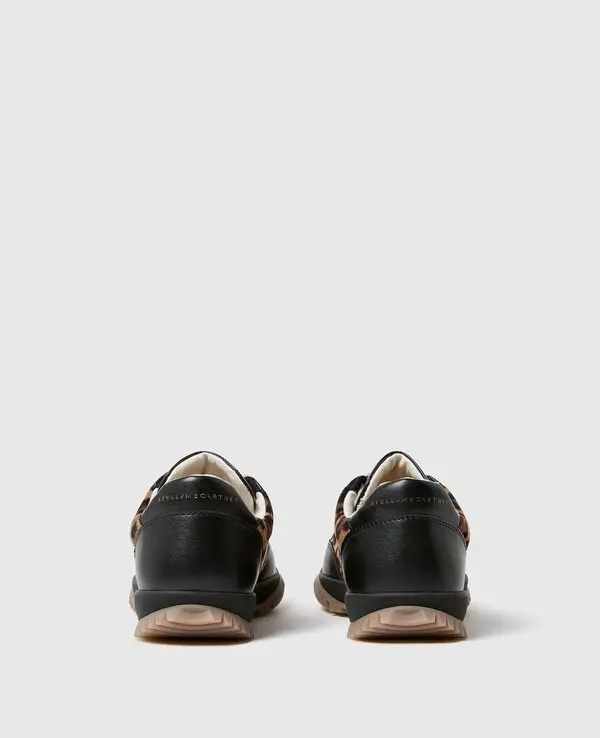 Stella McCartney S-wave Sport Leopard Print Velvet Sneakers
