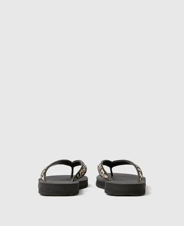 Stella McCartney Logo Webbed Thong Sandal