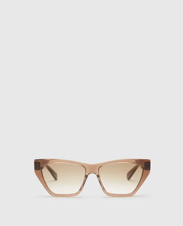 Stella McCartney Exaggerated Cat-eye Sunglasses - Brown