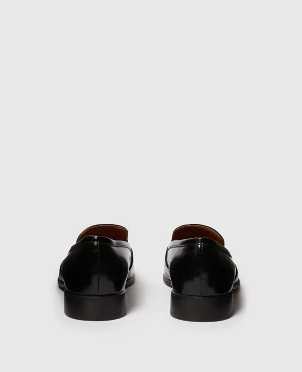 Stella McCartney Brushed Loafers With Leopard Velvet - Black/leopard