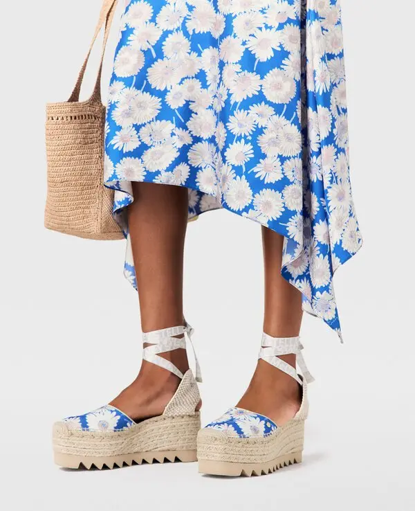 Stella McCartney Gaia Daisy Print Espadrilles