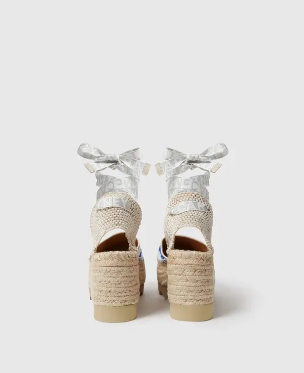 Stella McCartney Gaia Daisy Print Espadrilles